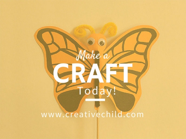 Kids Activities: Make a Butterfly Stick Puppet | Creative Child